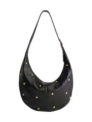 Madewell The Essential Curve Studded Shoulder Bag - True Black Multi