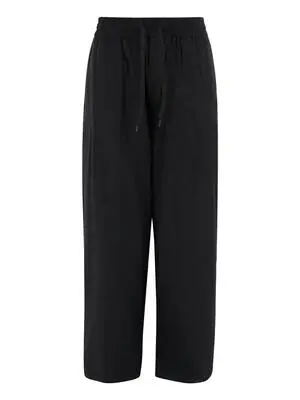 AUTRY Drawstring Wide-leg Trousers - Black
