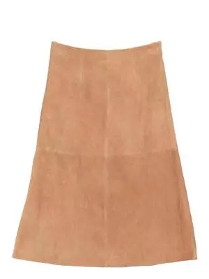 ARMA Philippa Suede A-Line Midi Skirt