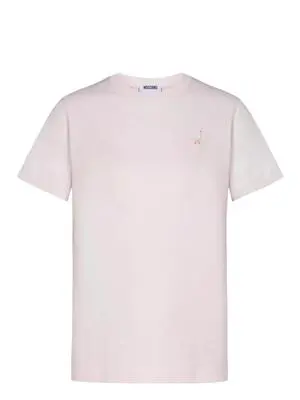 Moschino Goose-embroidered T-shirt - Pink