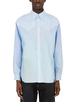 MAISON MARGIELA Panelled Shirt - Blue