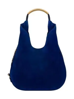 Moschino Suede Tote Bag - 750 Blue
