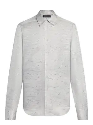 LOUIS VUITTON Travertine Silk Classic Shirt