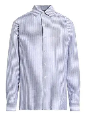 Agnona Shirt Slate Size Cotton, Linen - Blue