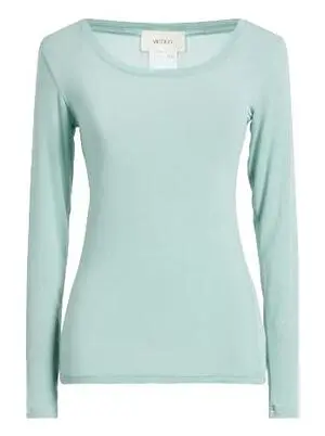 VICOLO Stretchy Mélange Jersey Tee - Sage Green
