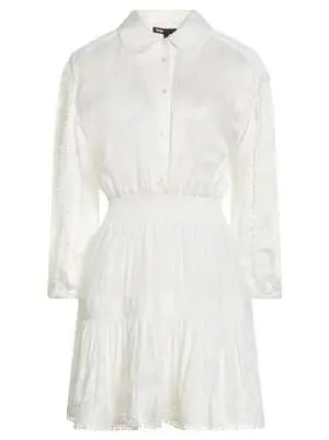 Maje Mini Shirt Dress - White