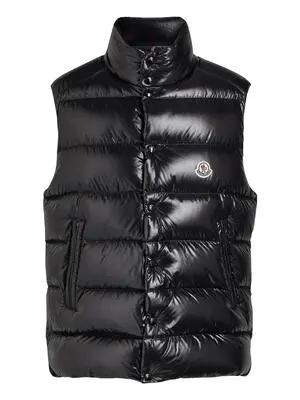 Moncler Tibb Quilted Glossed-shell Gilet - Black