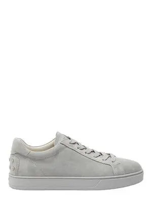 TOD'S Panelled Suede Sneakers Light Grey