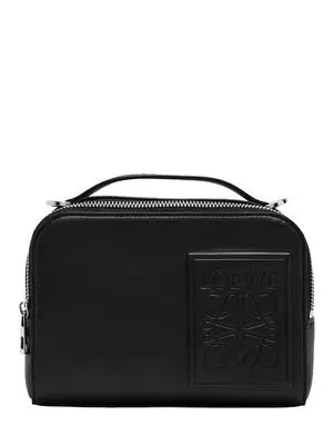 Loewe Patch Leather Camera Bag - Black