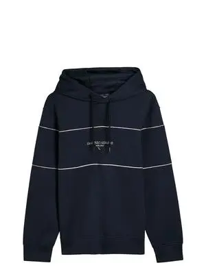 Emporio Armani Hooded Jersey Sweatshirt - Navy