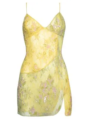 ROBERTA EINER Embroidered Fairy Dress Yellow