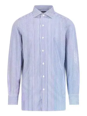 FINAMORE 1925 Striped Shirt - Blue