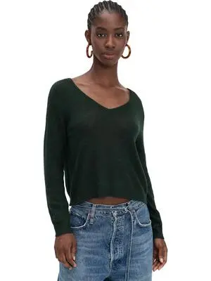 American Vintage V-Neck Long Sleeve Sweater Alligator