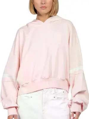 FREEDÉR Paneled Crop Hoodie