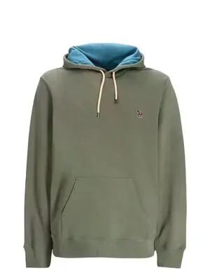 Paul Smith Logo-patch Hoodie - Green