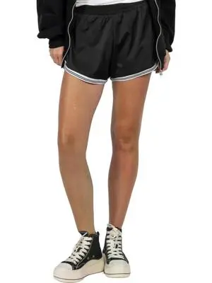 FREEDÉR Stripe-trim Shorts - Black