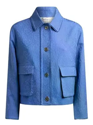 Etro Paisley-jacquard Jacket - Blue