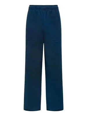 12 STOREEZ Elasticated-waist Cotton Track Pants - Blue