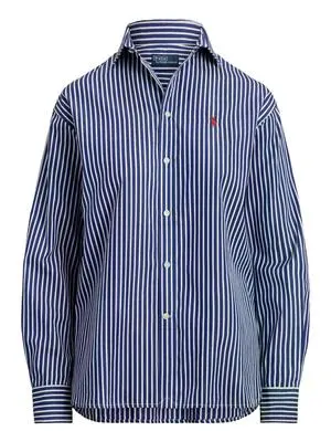 Ralph Lauren Striped Button-up Shirt - Blue