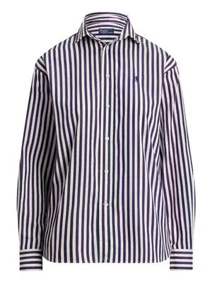 Ralph Lauren Striped Button-up Shirt - Purple
