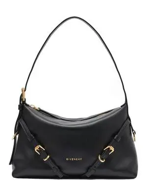 Givenchy Voyou Mini Leather Shoulder Bag - Black