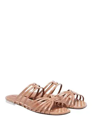 Zimmermann Aura Patent Leather Sandals - Pink