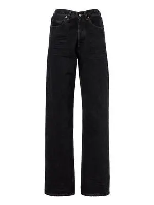 Saint Laurent V-waist Wide-leg Jeans - Black