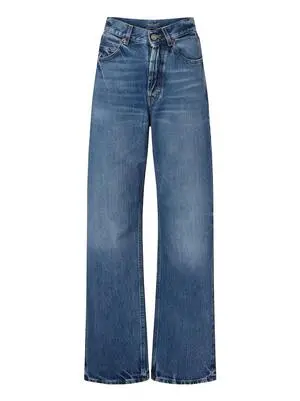 SAINT LAURENT V-Waist Wide-Leg Jeans