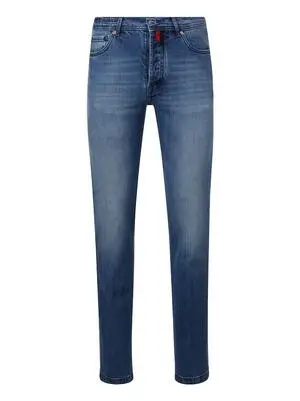 Kiton Mid-rise Skinny Jeans - Blue