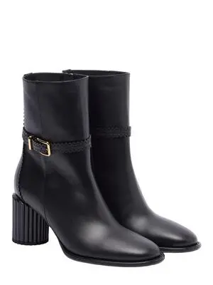 Zimmermann Eddie 70 Leather Ankle Boots - Black