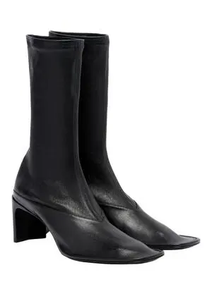 JIL SANDER Trunk Leather Mid-Calf Boots
