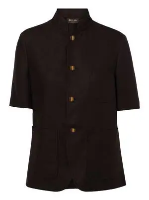 Loro Piana Linen Top - Brown