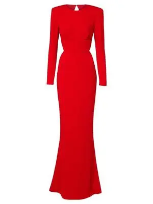 Stella McCartney Lipstick Crêpe Gown - Red
