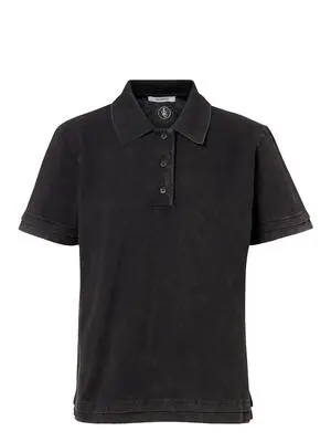 JW Anderson Cotton Piqué Polo Shirt - Black