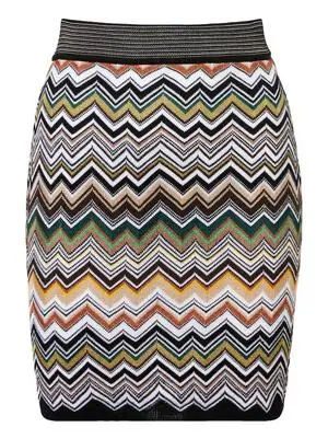 Missoni Zigzag Knit Miniskirt - Multicoloured