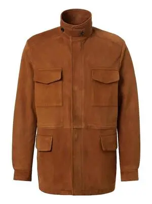 Loro Piana Traveller Suede Jacket - Brown