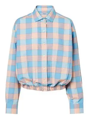 Prada Checked Cotton Poplin Shirt - Multicoloured
