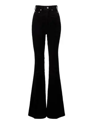 Rick Owens Bolan Flared Corduroy Pants - Black