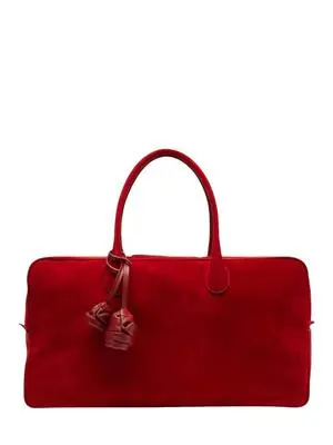 Magda Butrym Brigitte Large Suede Tote - Red