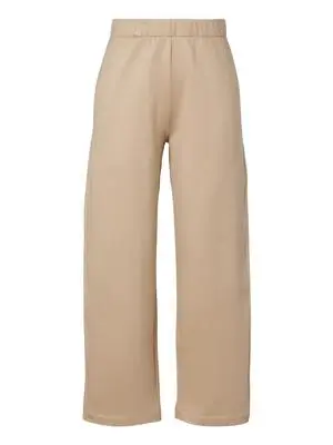 Max Mara Max Mara Filovia Wide-Leg Silk And Cotton Pants Beige