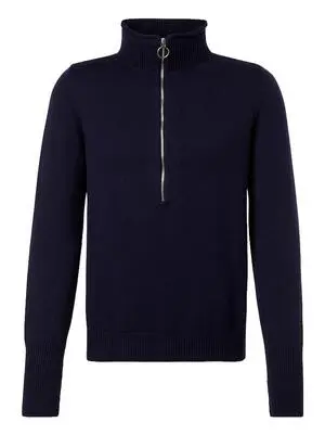 Plan C Wool Turtleneck Sweater - Blue
