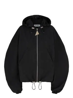 Attico Hooded Bomber Jacket - Black