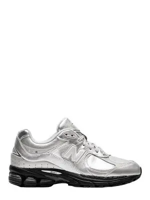 NEW BALANCE 2002R Leather Pack Sneakers Silver Metallic