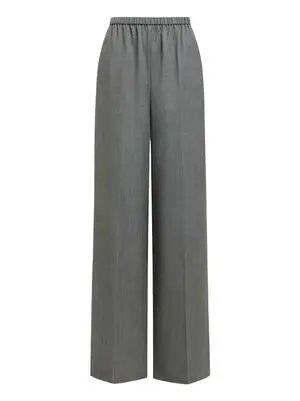 12 STOREEZ Elastic-waist Wool Trousers - Grey