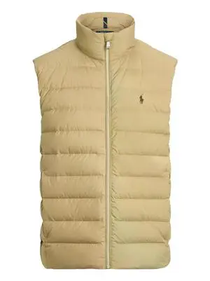 Polo Ralph Lauren Embroidered-logo Quilted Gilet - Neutrals