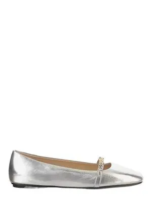 Pinko Chain-embellished Ballet Flats - Grey