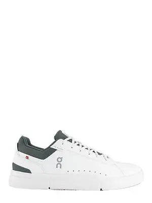 On The Roger Advantage Woven Trainers White Olive