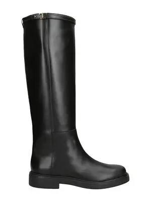 TOD'S Leather Knee-high Boots - Black