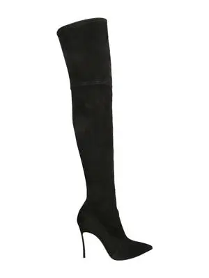 Casadei Suede Blade Over-the-knee Boots 100 - Black