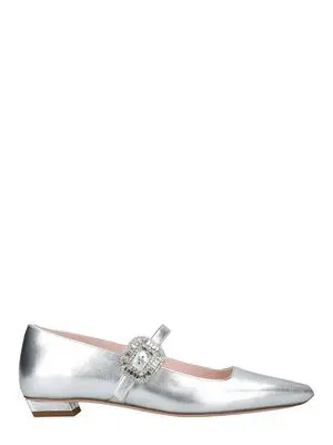 ROGER VIVIER Belle Vivier Mary Jane Flats - Silver